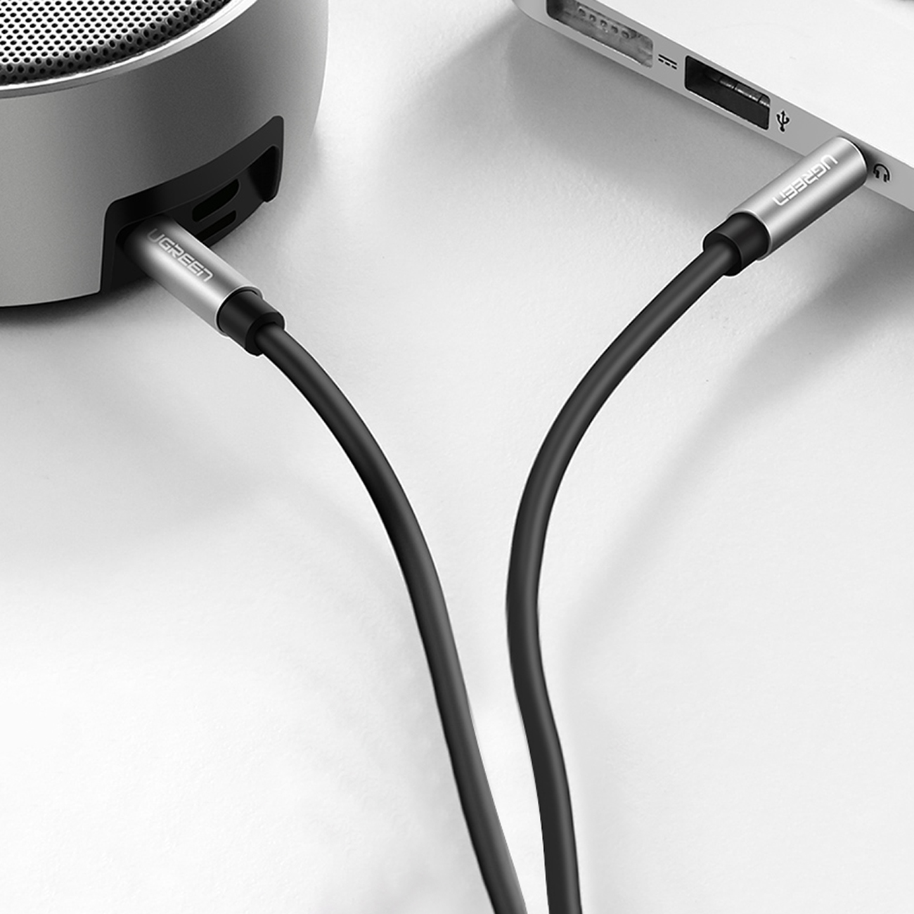 Ugreen Mini Jack AUX Audio Cable 3.5mm, 1m, Black