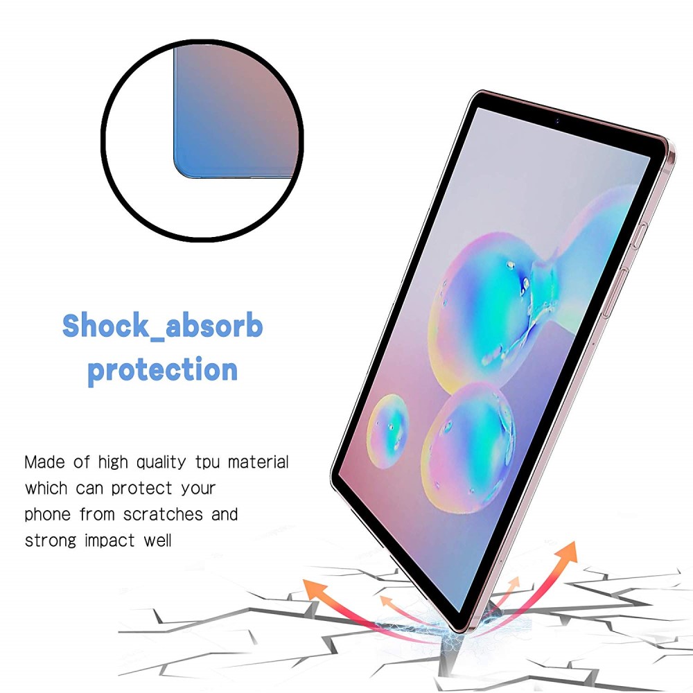 Samsung Galaxy Tab S6 (SM-T860, SM-T865) Flexible Clear TPU Tablet Case ...