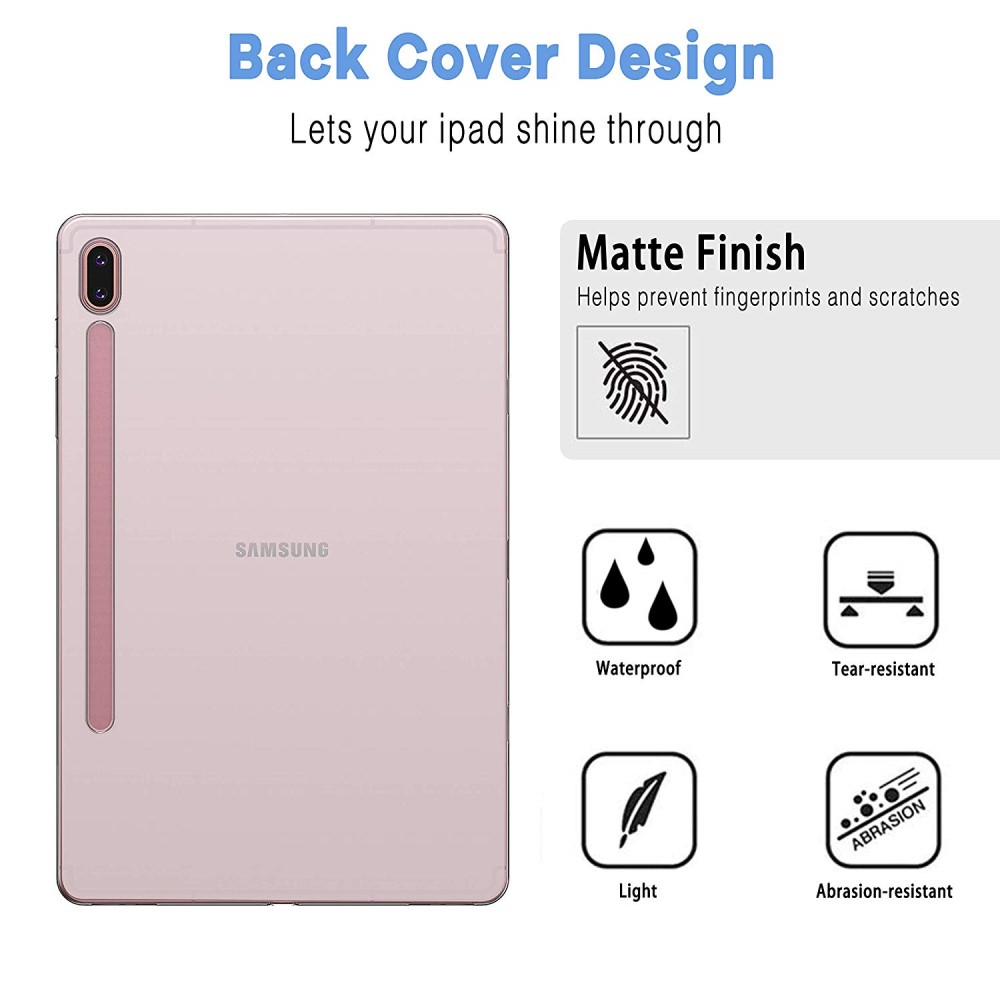Samsung Galaxy Tab S6 (SM-T860, SM-T865) Flexible Clear TPU Tablet Case ...