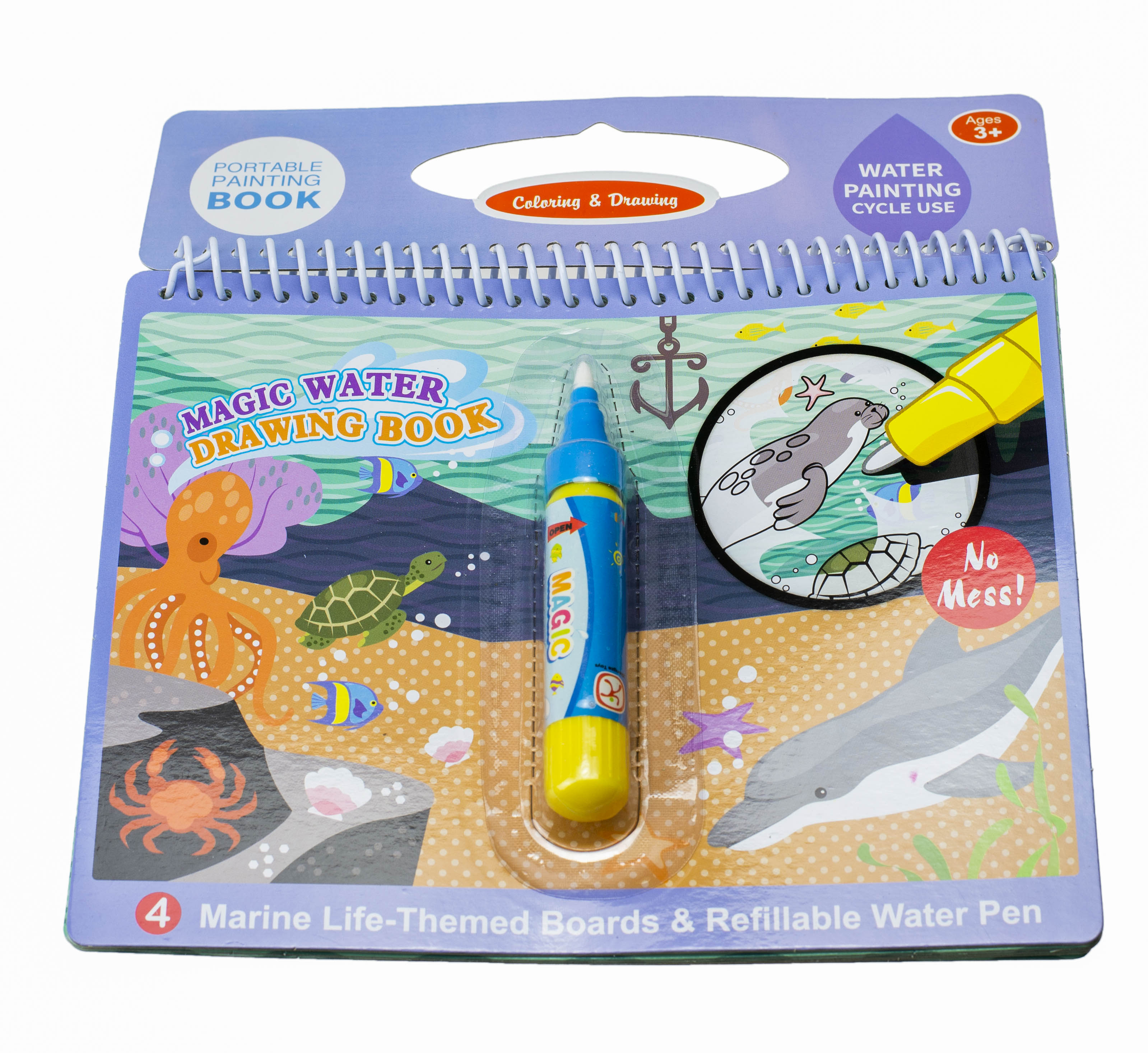 Water booklet with felt-tip pen - Underwater World